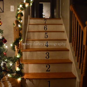 Vinyl Numbers for Stair Risers, Stairway Digit Stickers, Decorative ...