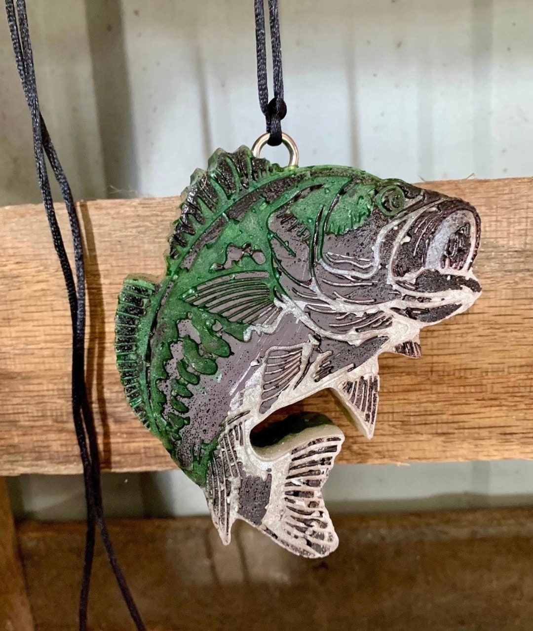 Bass Fish Car Air Freshener: Scented Aroma Beads, Country Theme - Etsy