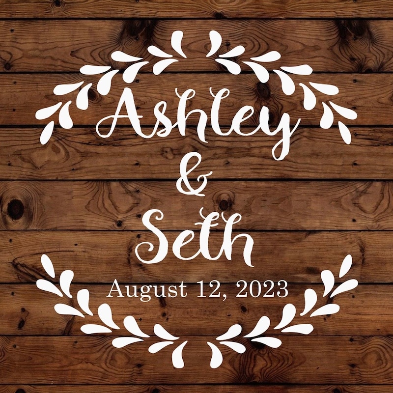 Wedding Vinyl Decals - Etsy