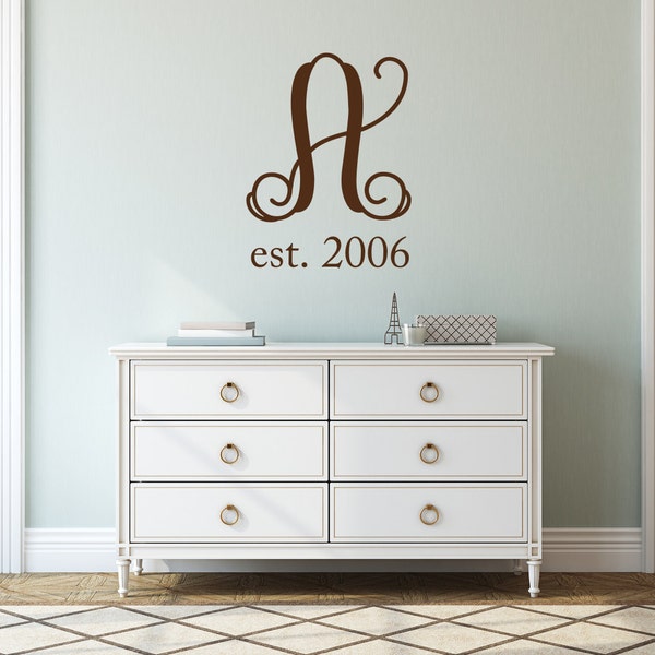 Swirly Letter - Etsy