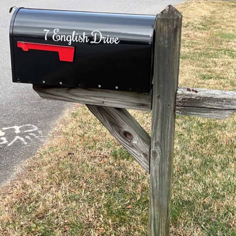 Mailbox Address Vinyl Decal Numbers Address Vinyl Lettering - Etsy
