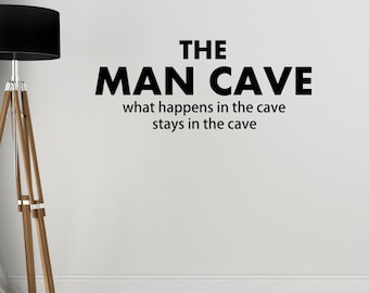Man Cave Decal - Etsy