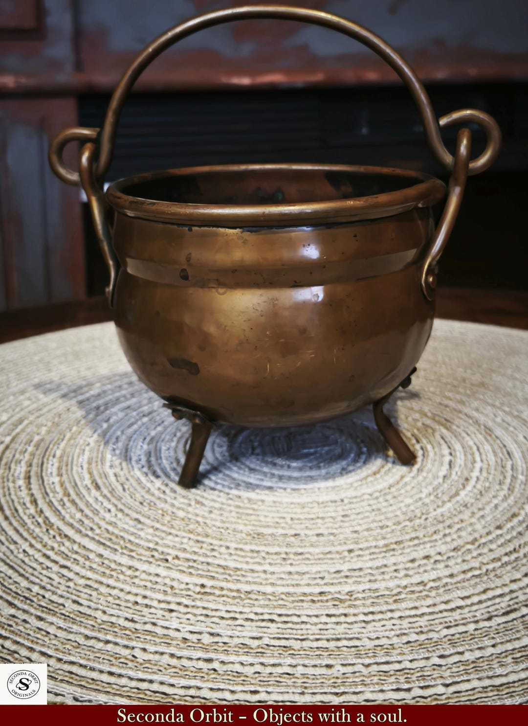Vintage Copper Witch Cauldron – Mini Altar Pot With Handle & 3 Legs - Etsy