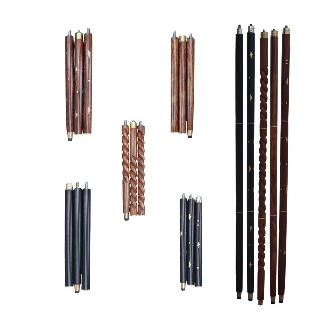Wooden Walking Stick Shafts (35 Inch, Pack of 5): DIY Cane Replacement ...