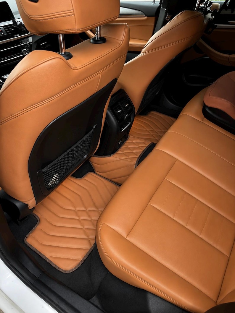 Custom Leather Car Mats Personalized – Luxury Tailored Fit Floor Liners ...