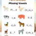 Missing Vowels Worksheet – Animals | ESL Printable PDF for Kids ...