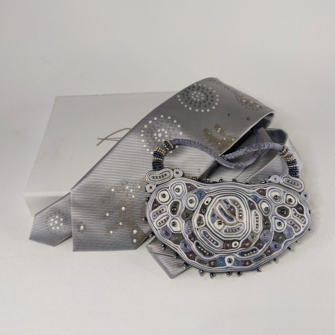 Unique Gift Set for a Couple, Wedding Necklace Beaded, Bib Necklace and ...