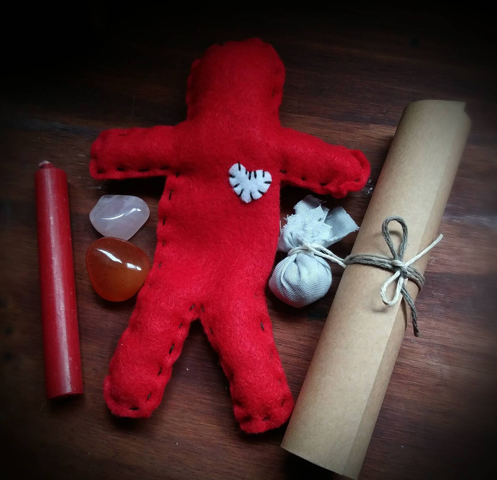 Love & Passion Poppet Spell Kit Voodoo Doll Handmade Pagan - Etsy