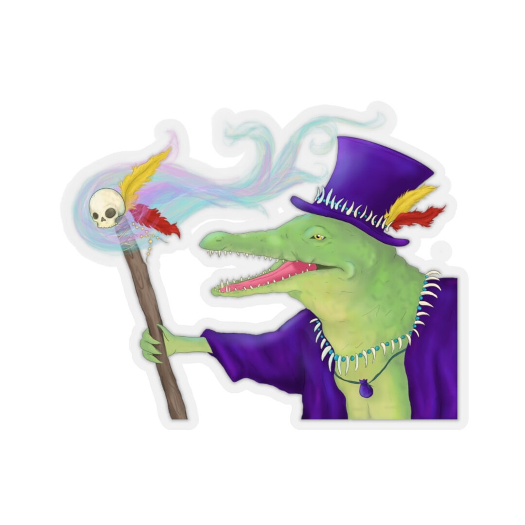 Voodoo Gator Pegatina Voodoo Hoodoo Barón Samedi Witchcraft - Etsy España