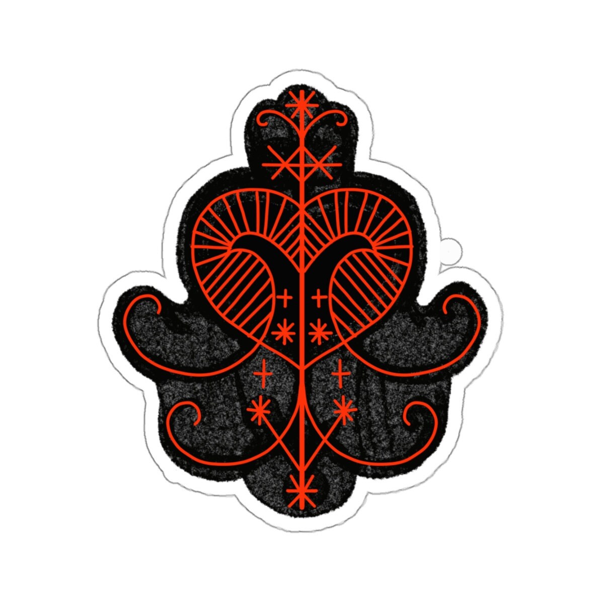 Erzulie Freda Veve Sticker Red/black Voodoo Hoodoo Rootworker - Etsy