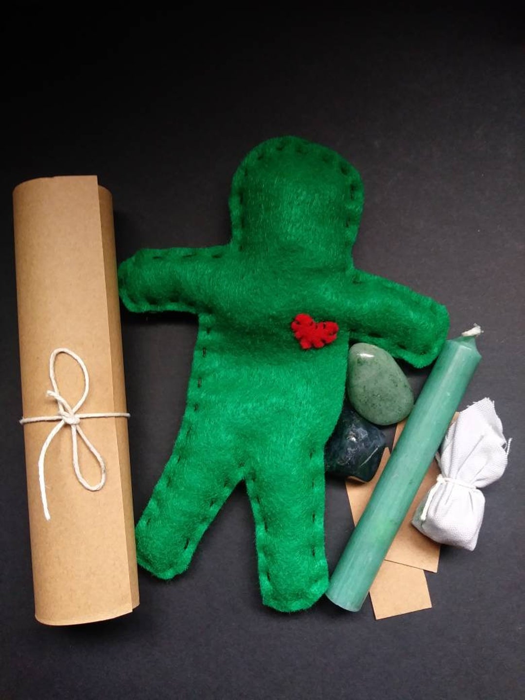 Money Poppet Spell Kit Voodoo Doll Handmade Pagan Witch Poppets Witch ...