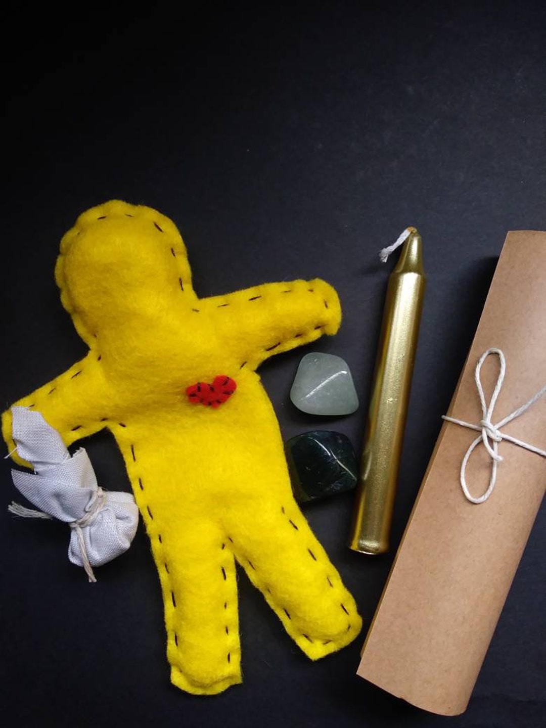 Prosperity Poppet Spell Kit Voodoo Doll Handmade Pagan Witch Poppets ...