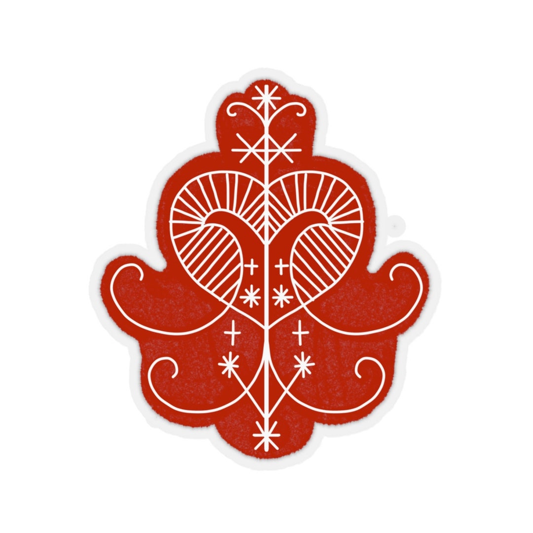 Erzulie Freda Veve Sticker Red/white Voodoo Hoodoo Rootworker ...