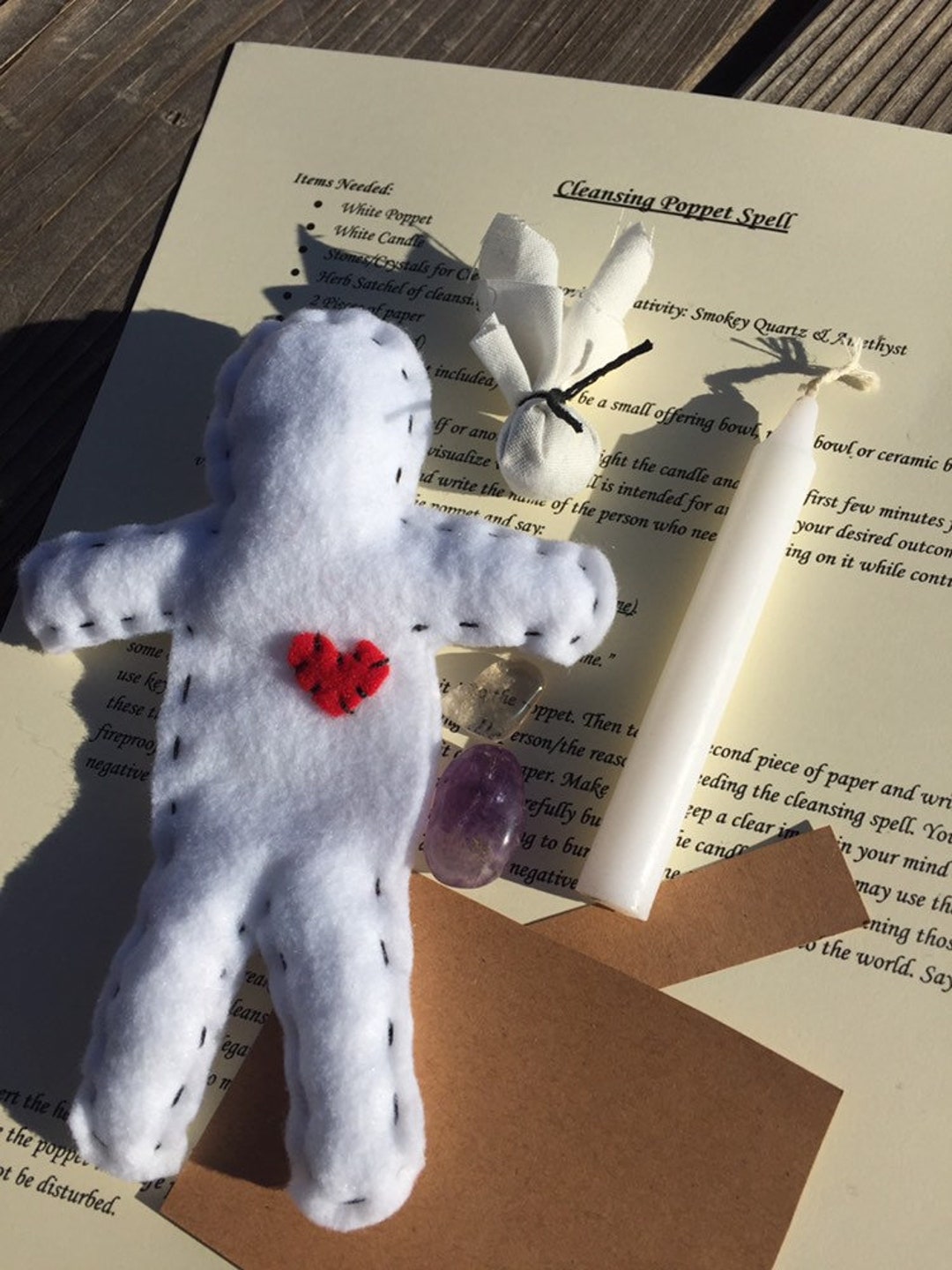 Cleansing Poppet Kit Voodoo Doll Handmade Pagan Witch Poppets Witch New ...