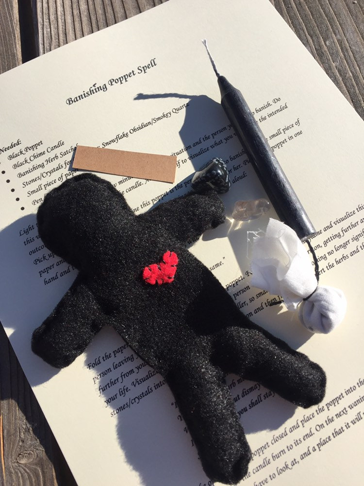 Banishing Poppet Spell Kit Voodoo Doll Handmade Pagan Witch Poppets ...