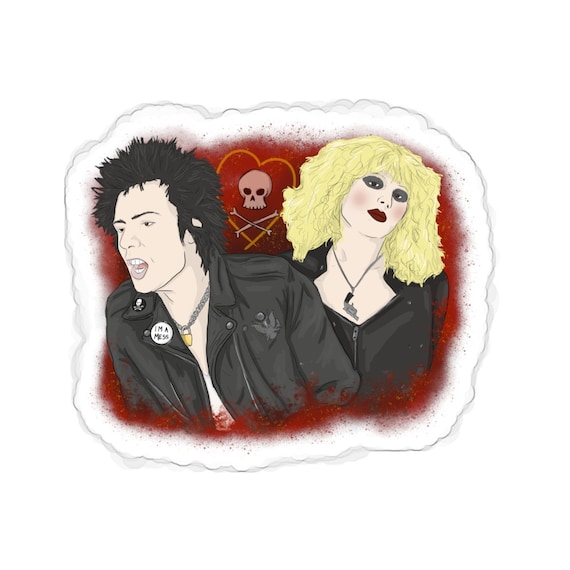 Sid Vicious & Nancy Spungen Kiss-Cut Sticker Punk Love | Etsy