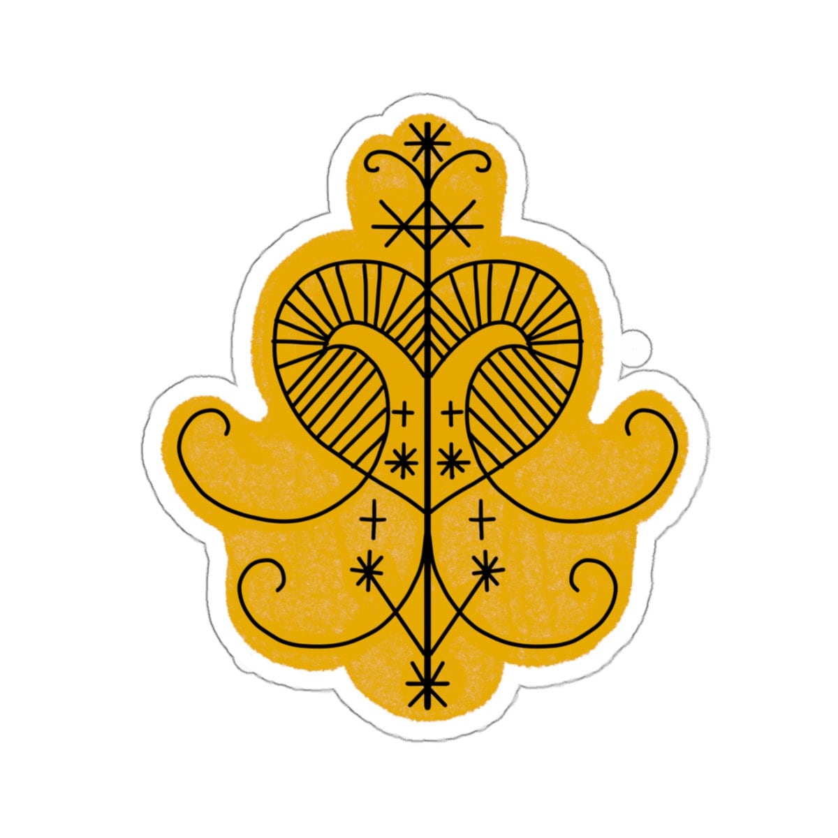 Erzulie Freda Veve Sticker Black/Gold Voodoo Hoodoo Rootworker | Etsy