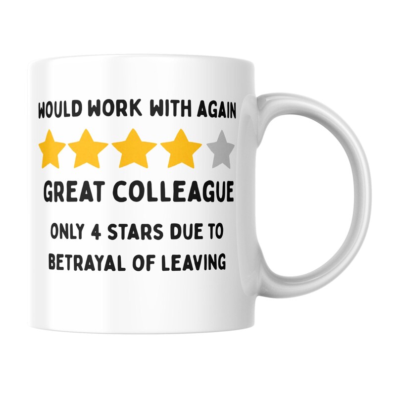 Star Rating Funny Colleague Coffee Mug - Etsy