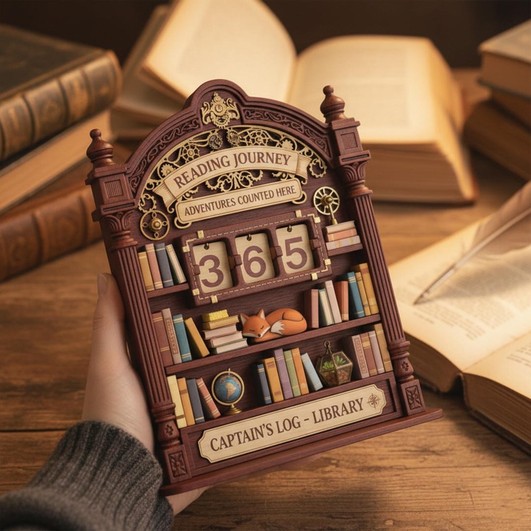Reading Journey Books Read Tracker, Book Count Display Sign ...