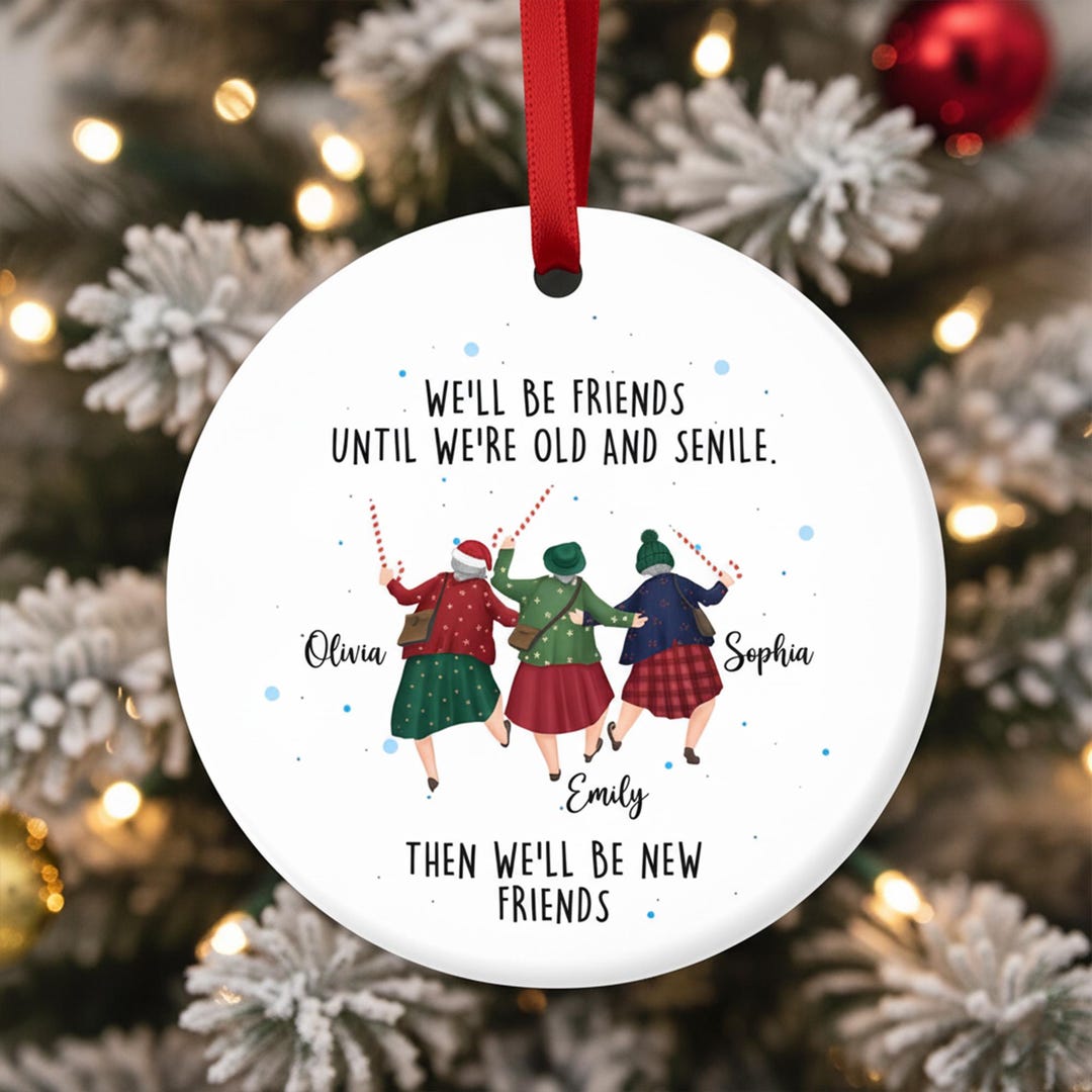 Custom Friendship Ornament With Names – Personalized Christmas Gift for ...