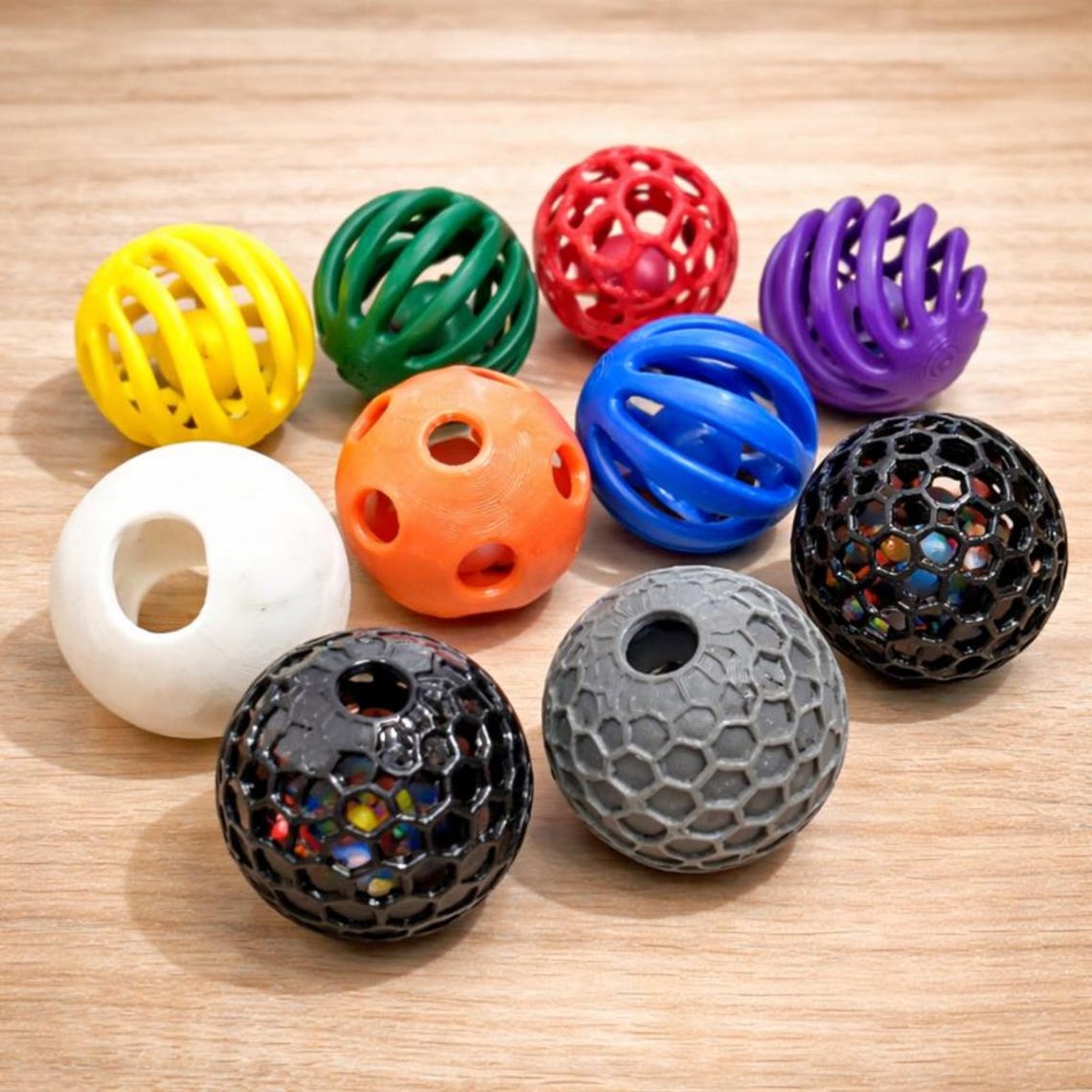 Interactive Cat Toys STL Bundle | Treat Dispenser Balls & Rolling ...