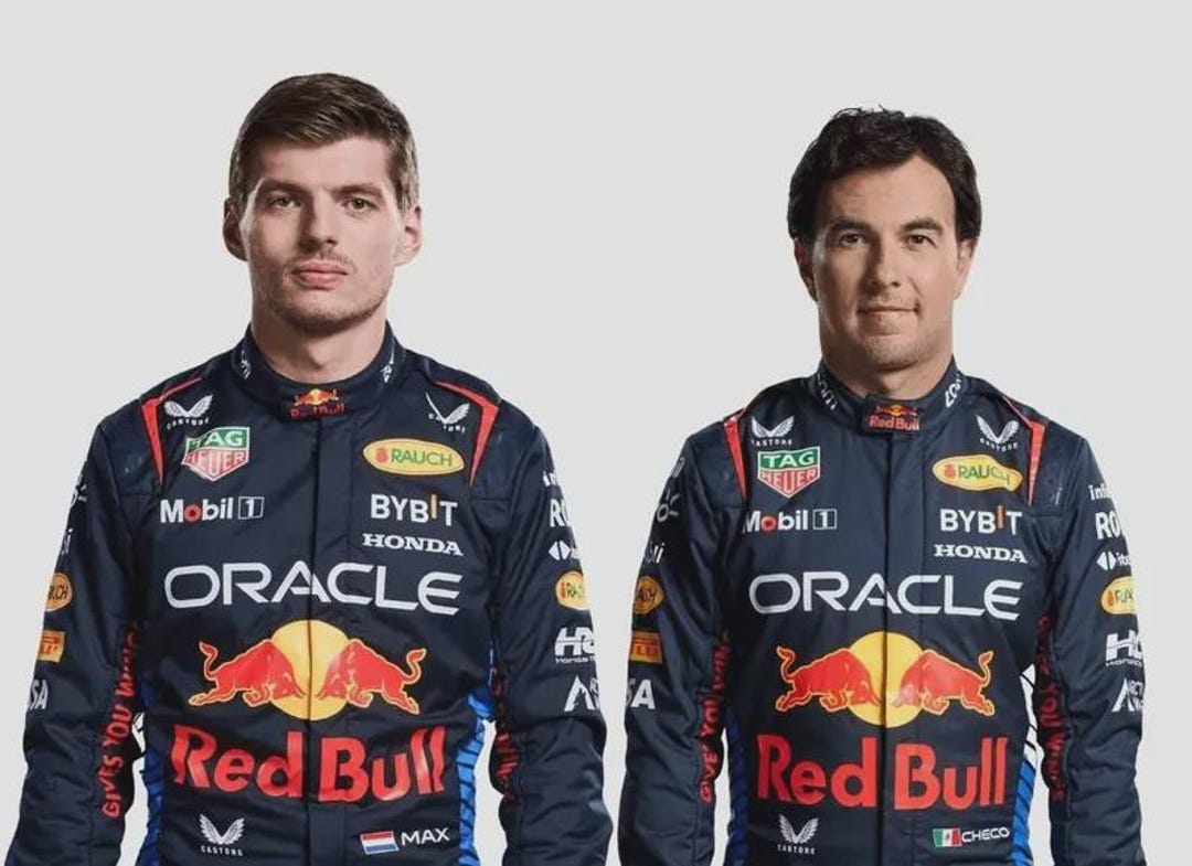 2024 Red Bull Racing F1 Suit CIK/FIA Level 2 Max Verstappen & Sergio ...