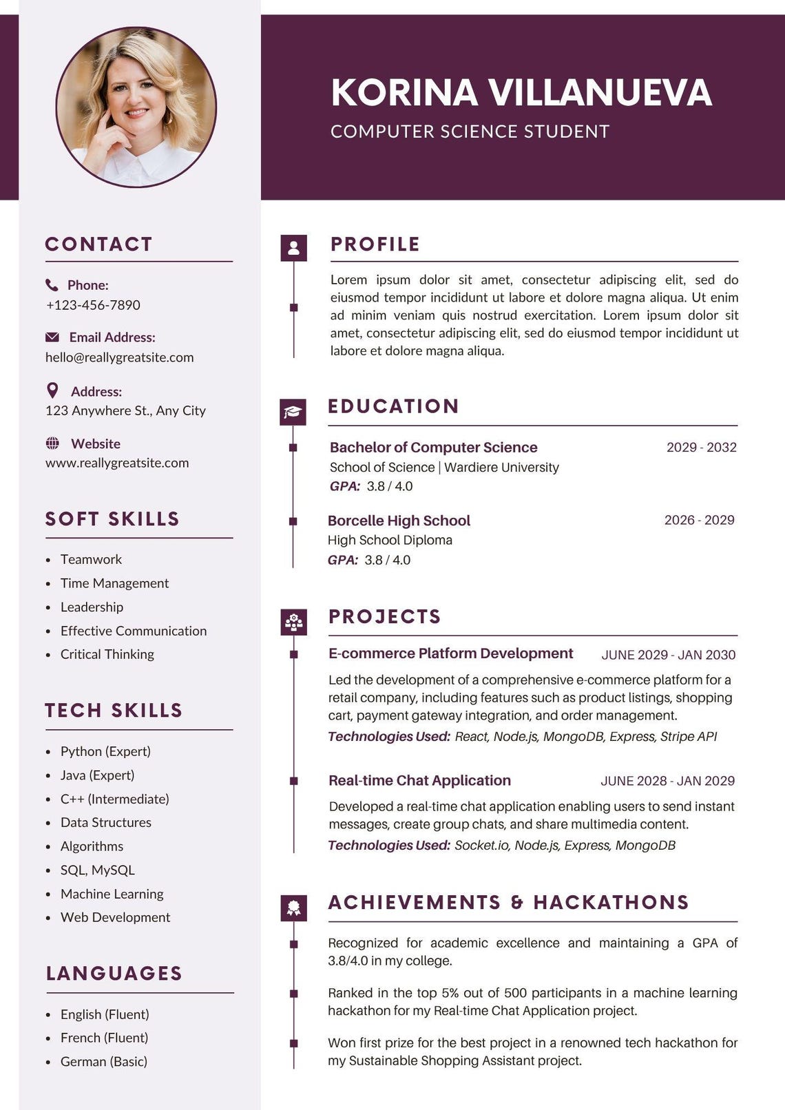 Tech Resume & Portfolio Kit | Template Bundle for Developers - Etsy