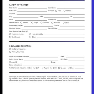 Editable Counseling Intake Form With Informed Consent for Therapy ...