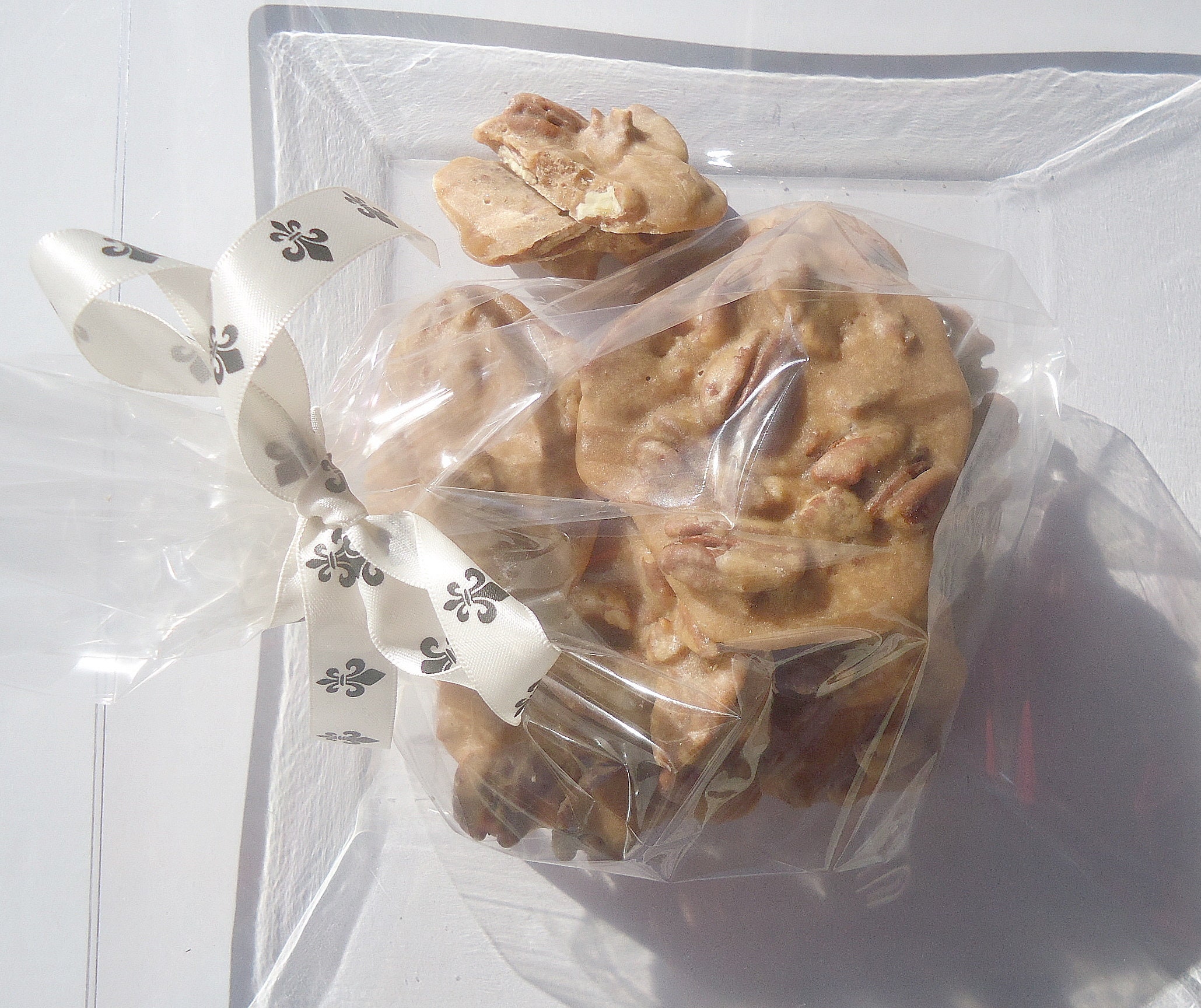 Pecan Pralines HALF LB - Ken's Airy Crunch Homemade Pralines Candy Bag ...