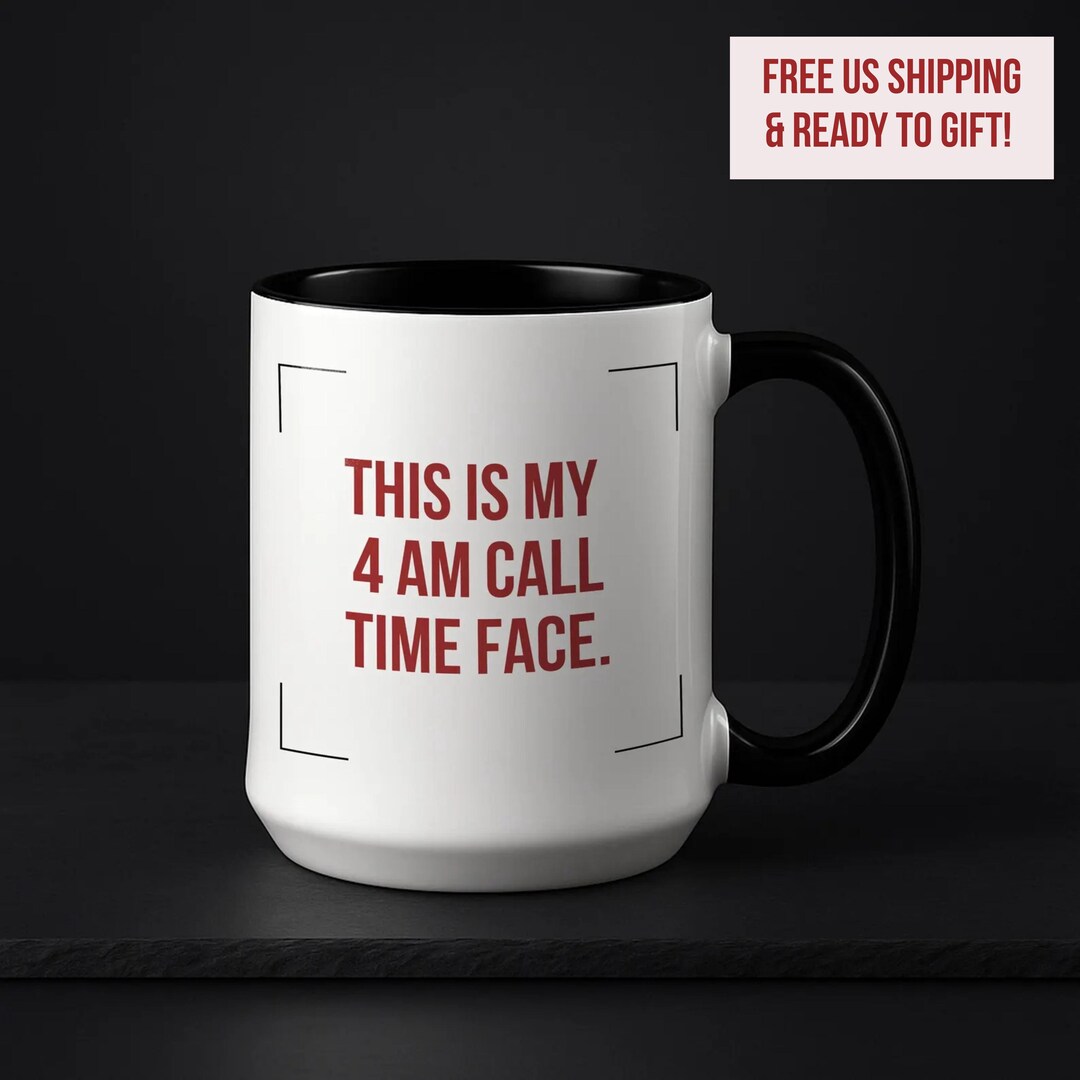 Funny Film Crew Gift, Actor Present, Early Morning Shoot, Large Coffee ...