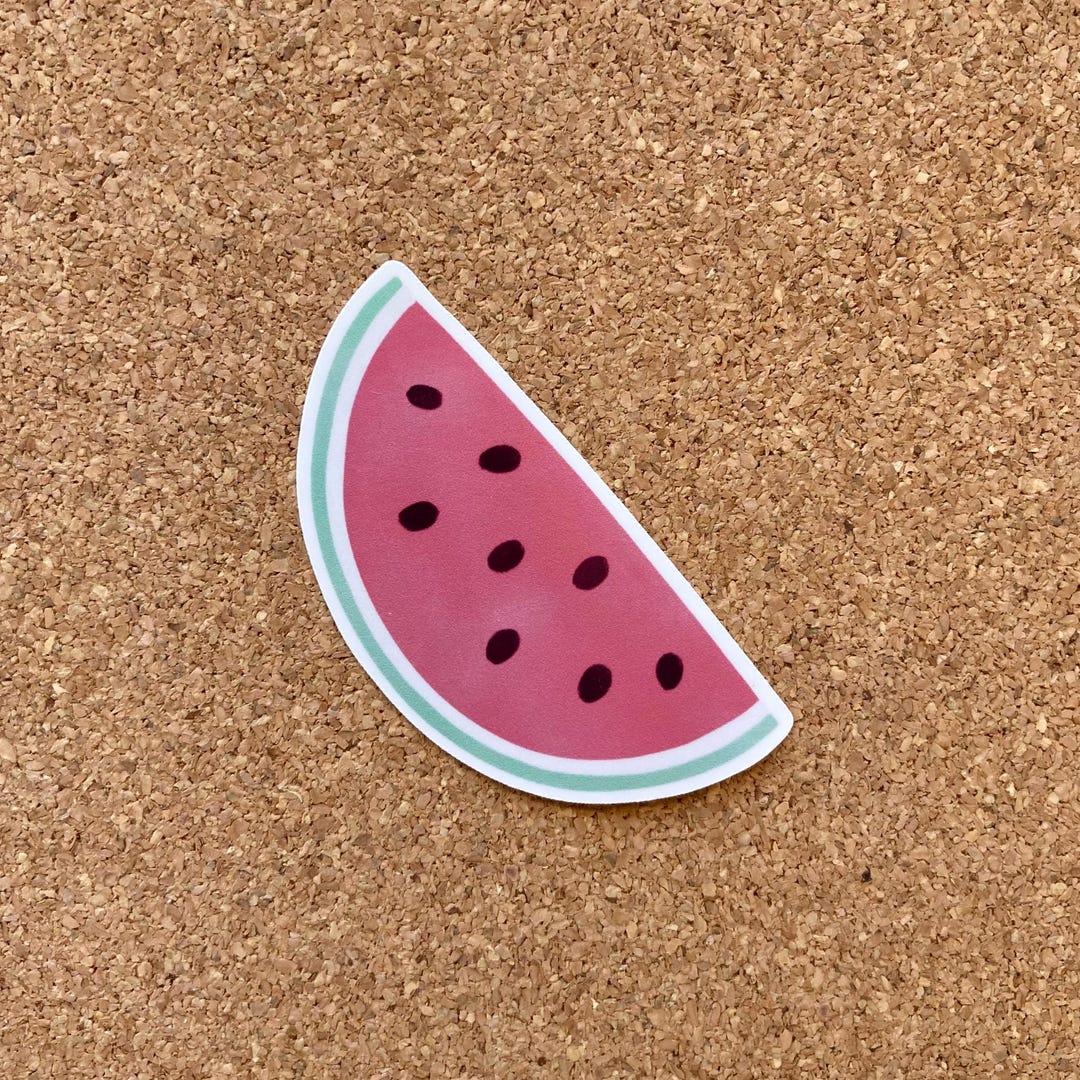 Watermelon Vinyl Sticker, Cute Small Decal for Planners, Journaling ...