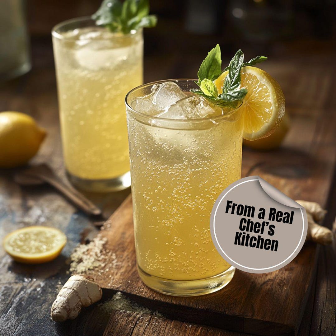 Easy Best Honey Ginger Lemonade Recipe PDF Printable Download , Chef ...