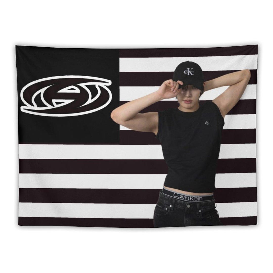 Atz Minngi Tapestry, Custom Kpop Flag, Kpop Inspired Decorative Gift ...