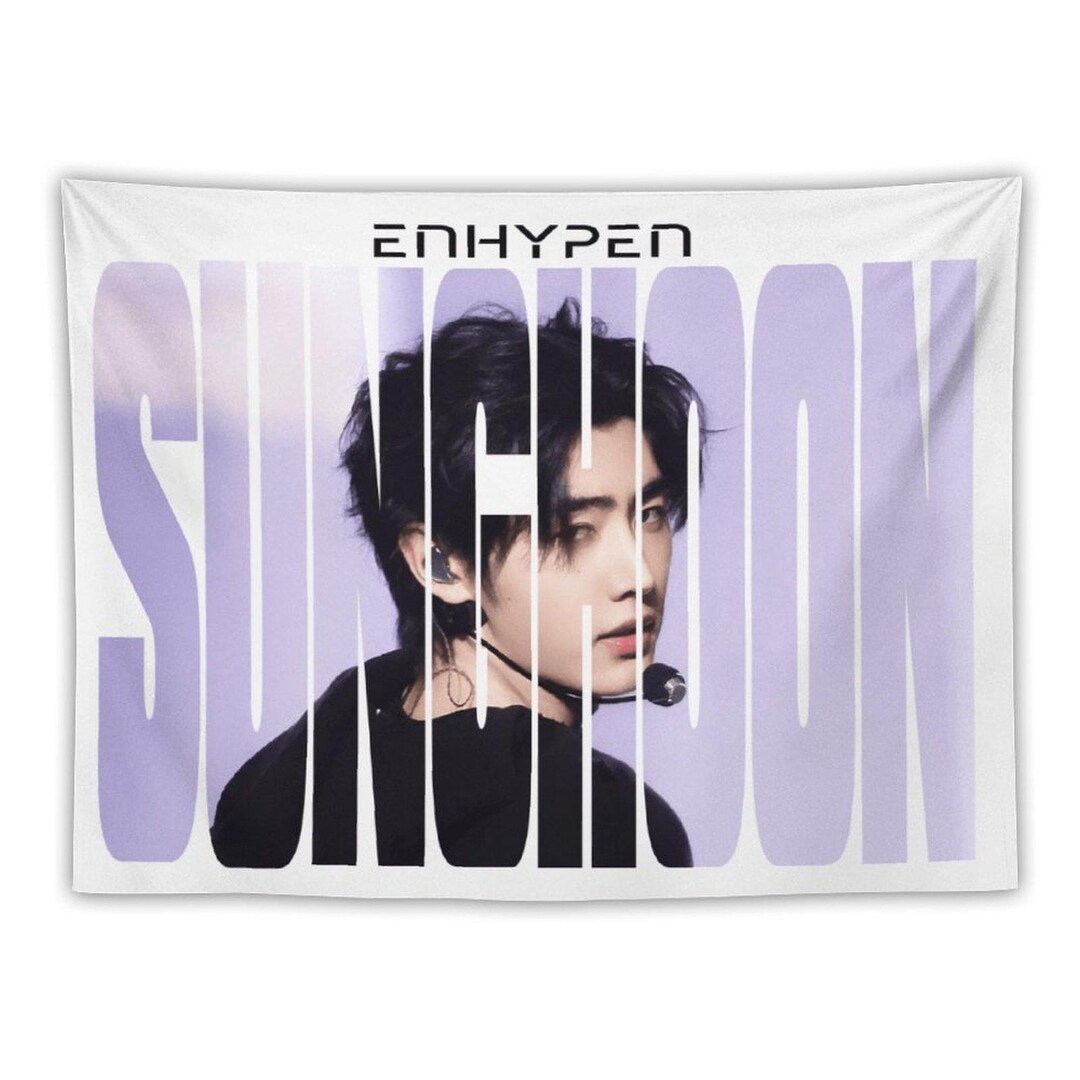 Sunghoo Enha Tapestry, Personalized Wall Hanging, Kpop Fan Tapestry ...