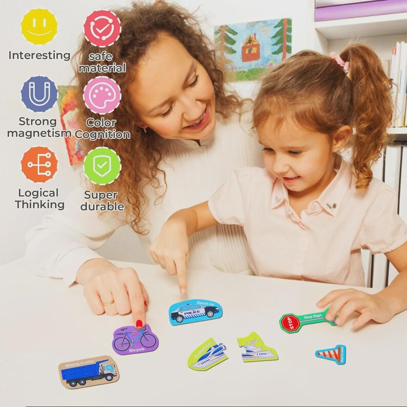 Animal Alphabet Lowercase Fridge Magnets: Montessori ABC Learning Toy ...