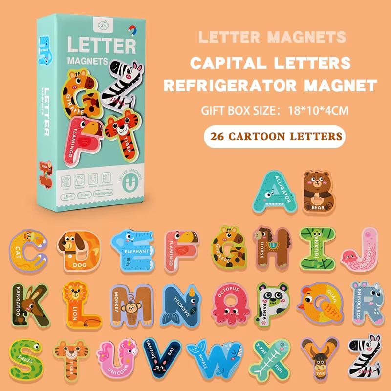 Abc Letter Magnets - Etsy