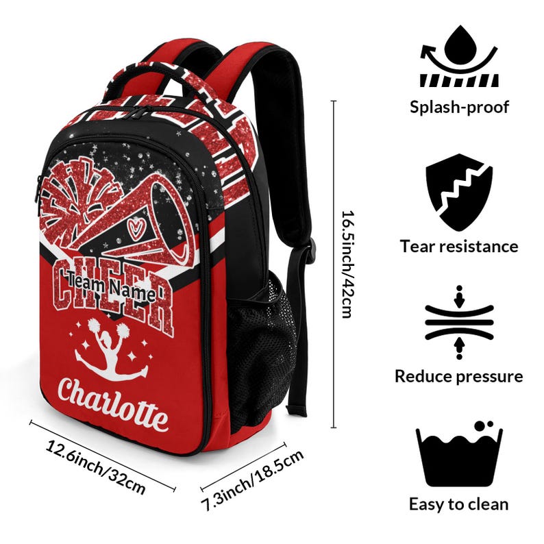 Custom Cheer Backpack- Personalized Cheerleader Name Cheer Team ...