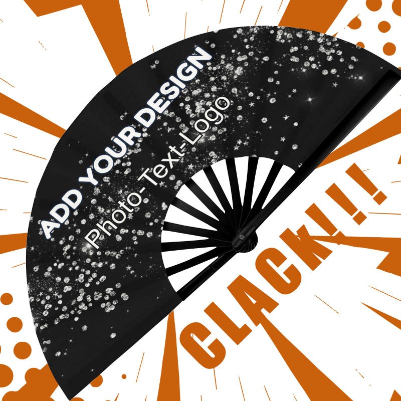 Hand Fan With Custom Logo - Etsy