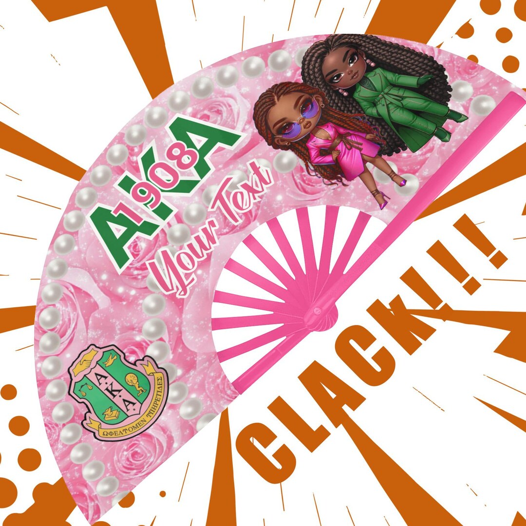 Custom AKA Clack Fan: Personalized Text Gift for AKA Party - Etsy