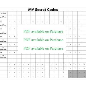 Alphabet Number Code Puzzle: Secret Message Activity (PDF Learning Game ...