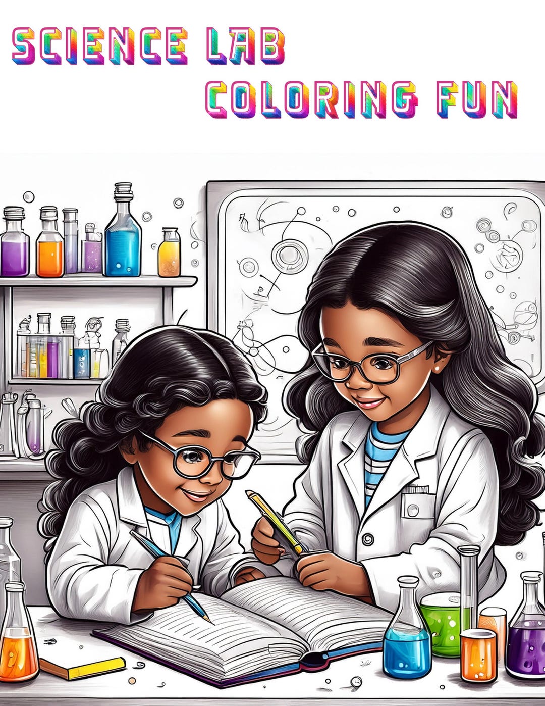 Science Coloring Book for Kids: STEM Educational Activity (printable ...