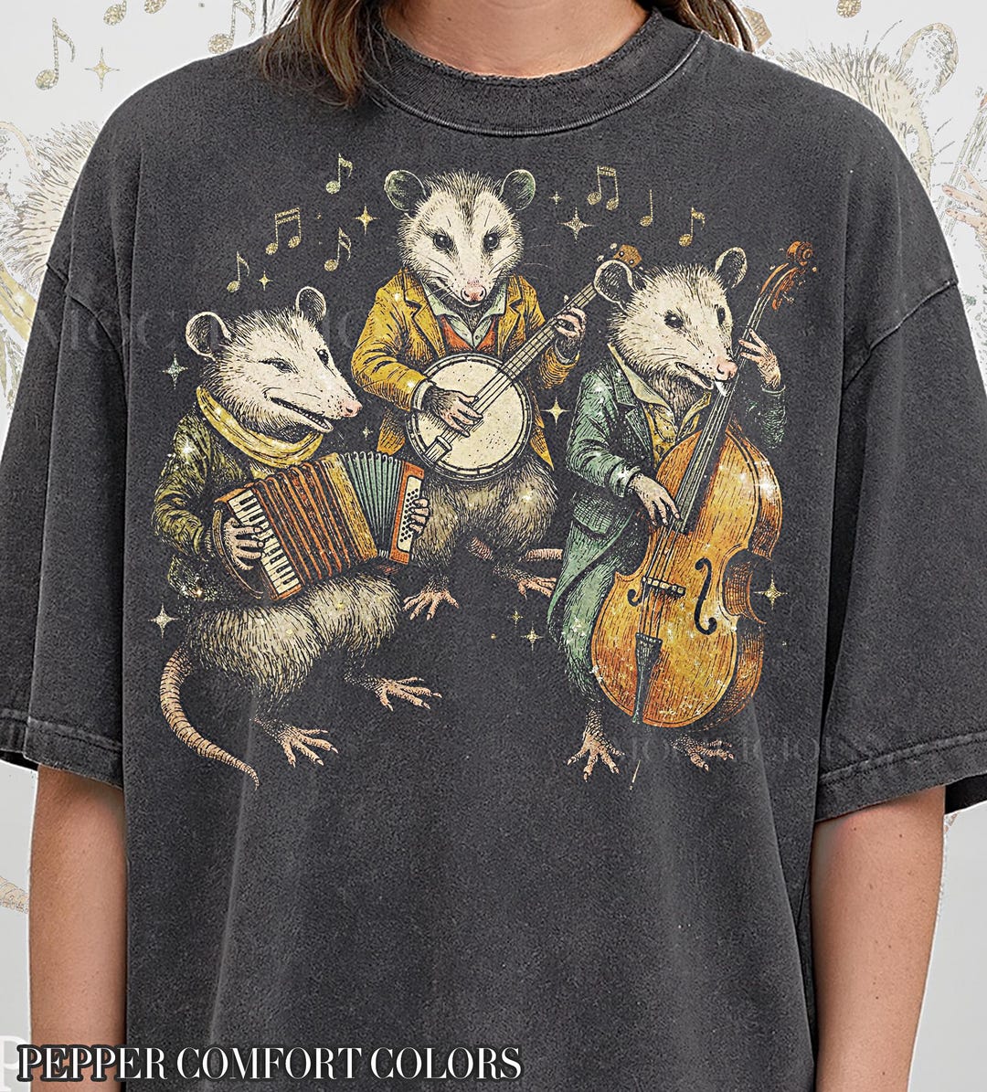 Vintage Opossum 90s Graphic Comfort Colors® Tshirt, Retro Possum Band ...