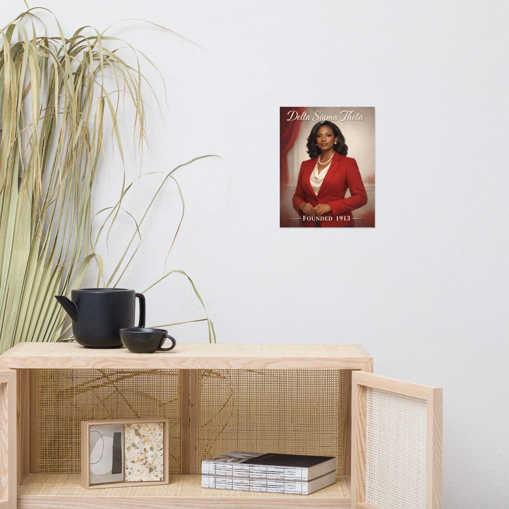 DST Legacy Art Print 11x14 | Crimson & Cream Sorority Decor Art | (11 ...