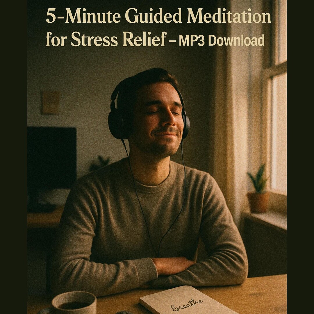 5-minute Stress Relief Guided Meditation MP3 | Quick Calm Audio ...