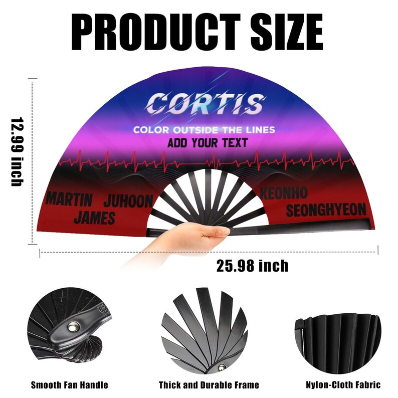 Personalized Cortiis Clack Fan Light Stick, Custom Kpop Concert Merch ...