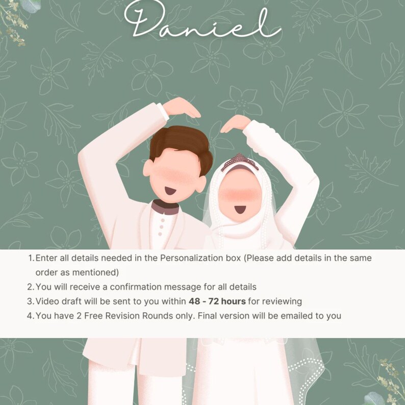 Editable Muslim Wedding Invitation Video | Animated Nikah Invite ...