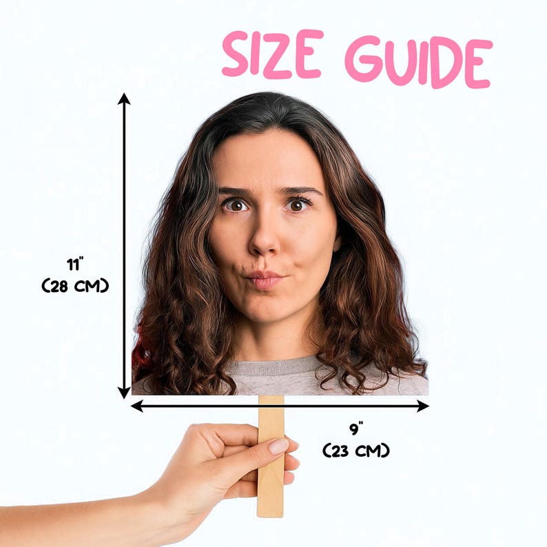 Custom Big Head Cutout – Funny Face on a Stick for Birthday ...