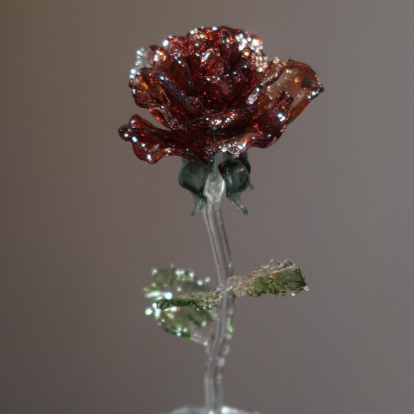Glass Flowers - Etsy
