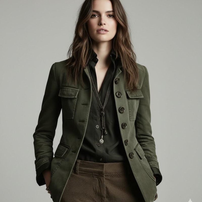 Red Military Blazer Women - Etsy