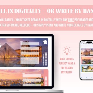 Paris France Surprise Trip Ticket: Printable Boarding Pass Gift ...